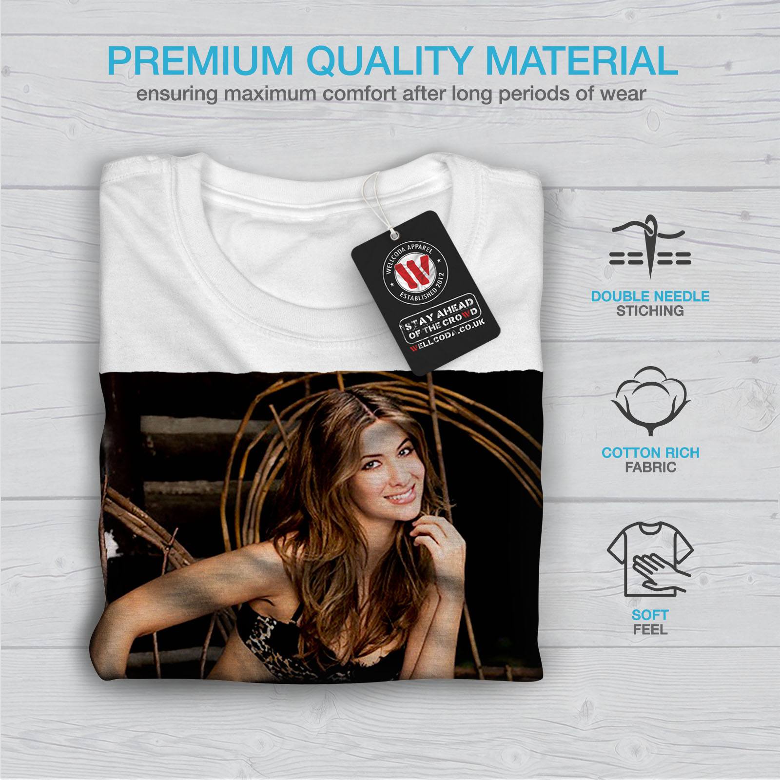 Wellcoda Country Erotic Girl Mens T Shirt Sexy Graphic Design Printed
