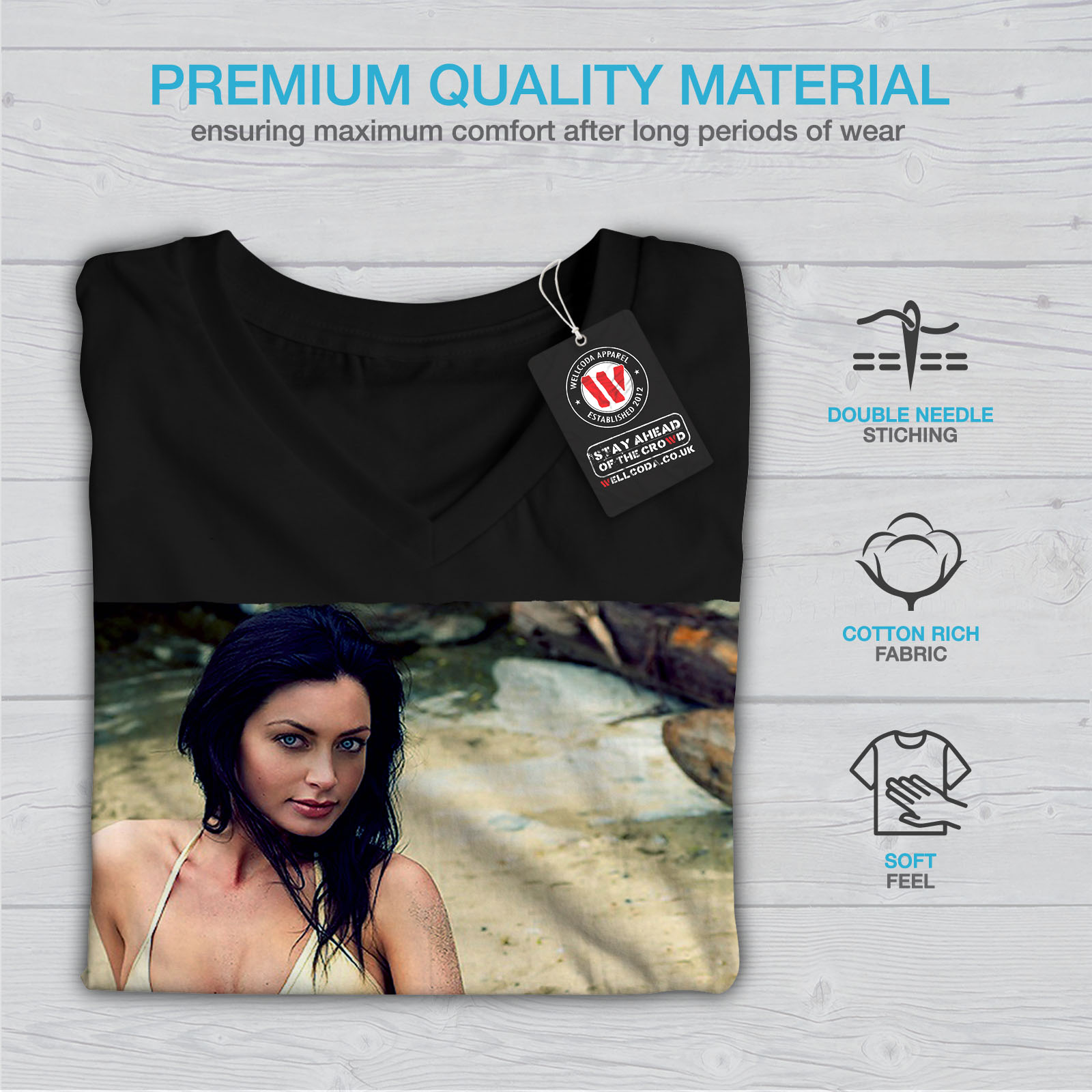 Wellcoda Girl Erotic Sensual Womens V Neck T Shirt Lovely Graphic Design Tee Ebay