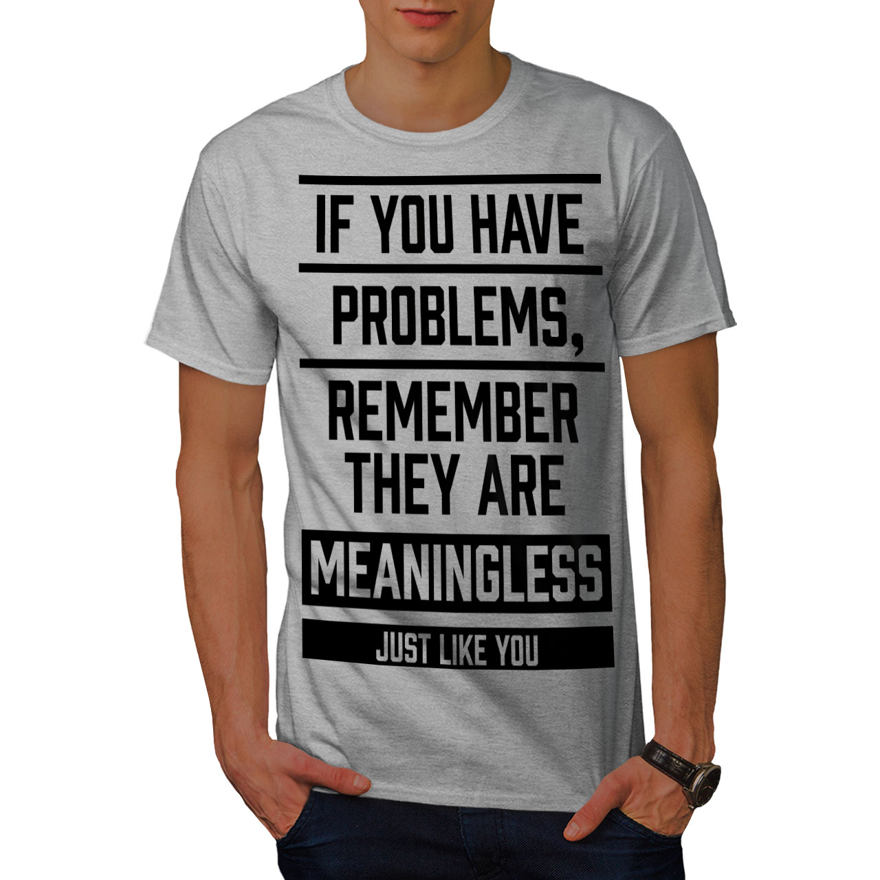 Wellcoda Problems Offensive Funny Mens T Shirt Life Graphic Design
