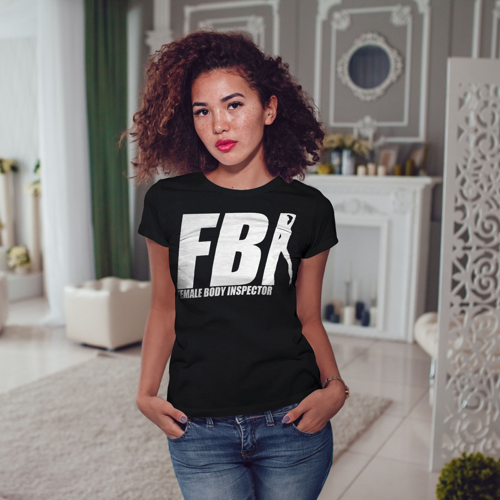 Wellcoda Offensive Joke Funny Womens T Shirt Police Casual Design
